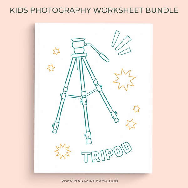 Kids Photography Worksheet Bundle - Magazine Mama