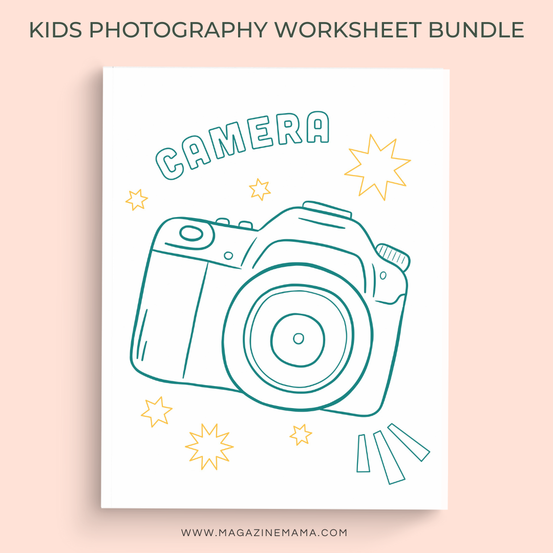 Kids Photography Worksheet Bundle - Magazine Mama