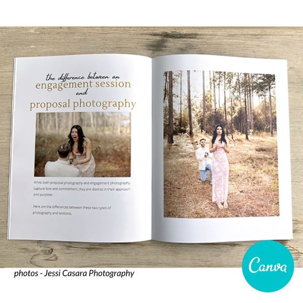Wedding Proposal Photography Magazine Tempalte - Magazine Mama