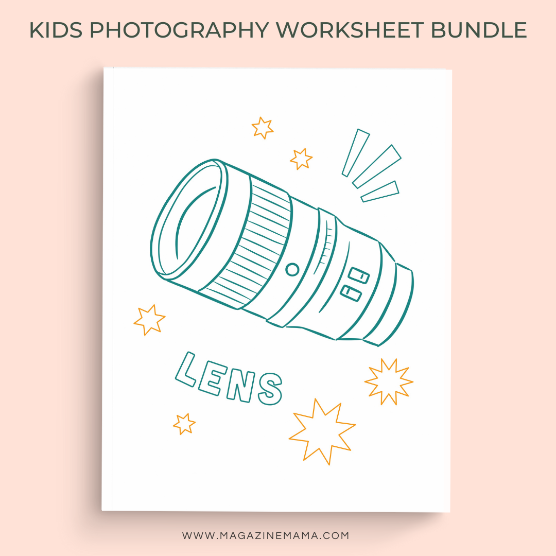 Kids Photography Worksheet Bundle - Magazine Mama
