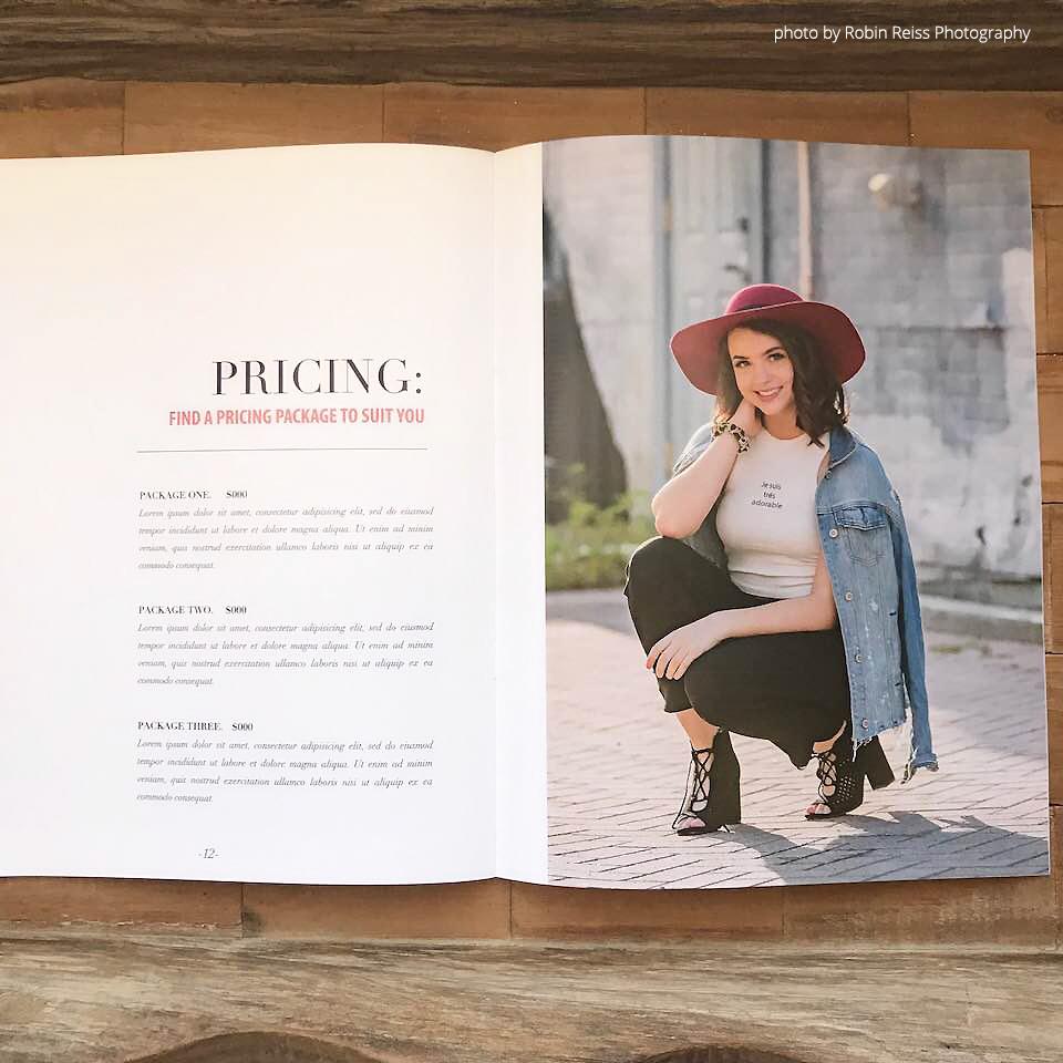 Senior Photography Magazine Template - Magazine Mama