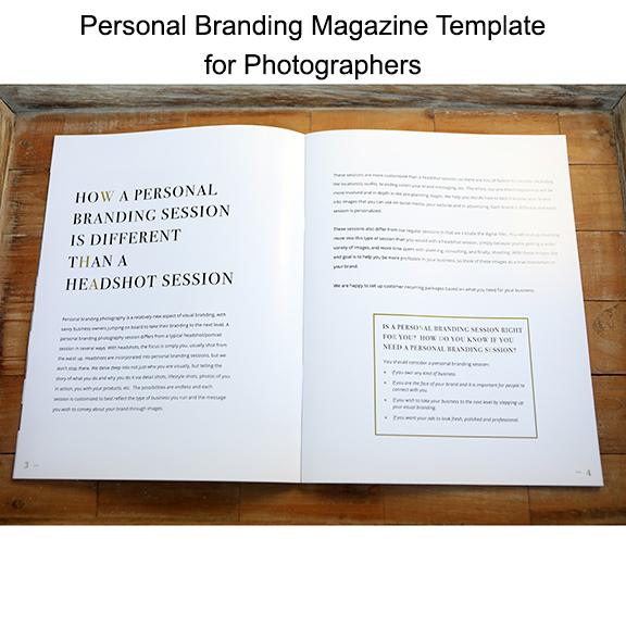 Personal Brand Photography Marketing Template - Magazine Mama