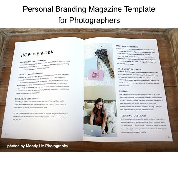 Personal Brand Photography Marketing Template - Magazine Mama