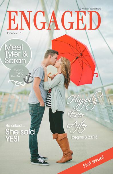 Save the Date Magazine Template - Magazine Mama