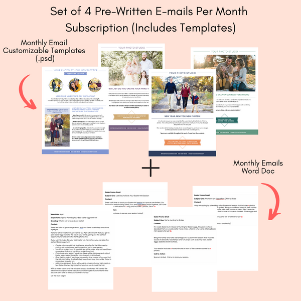 Photographer E-mail Templates and Newsletter Template Subscription ...