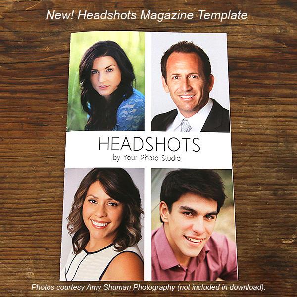 Professional Headshot Template Photoshop - Magazine Mama