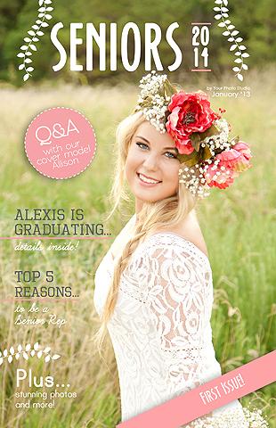 Senior Magazine Template - Magazine Mama