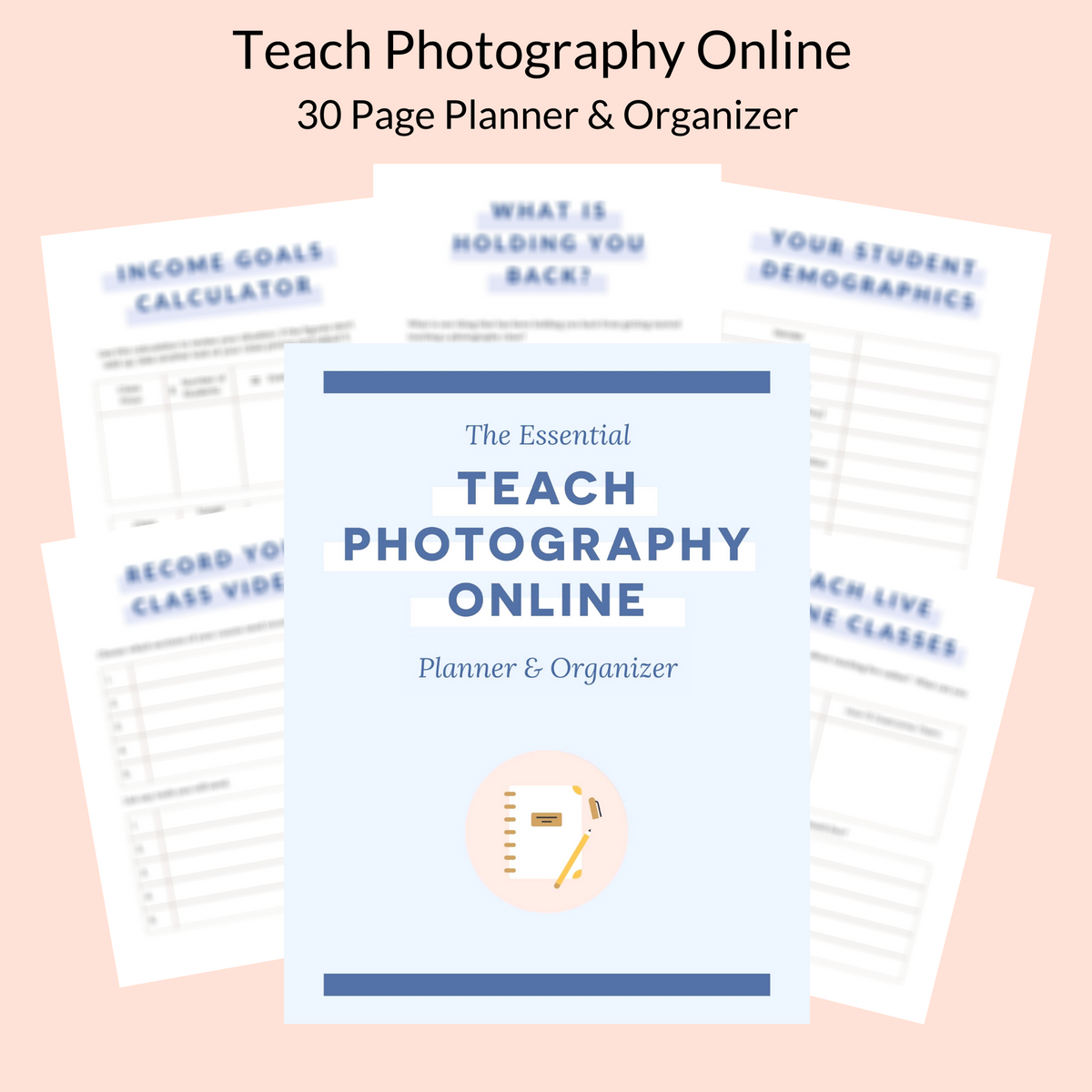 Teach Photography Online Planner & Organizer - Magazine Mama