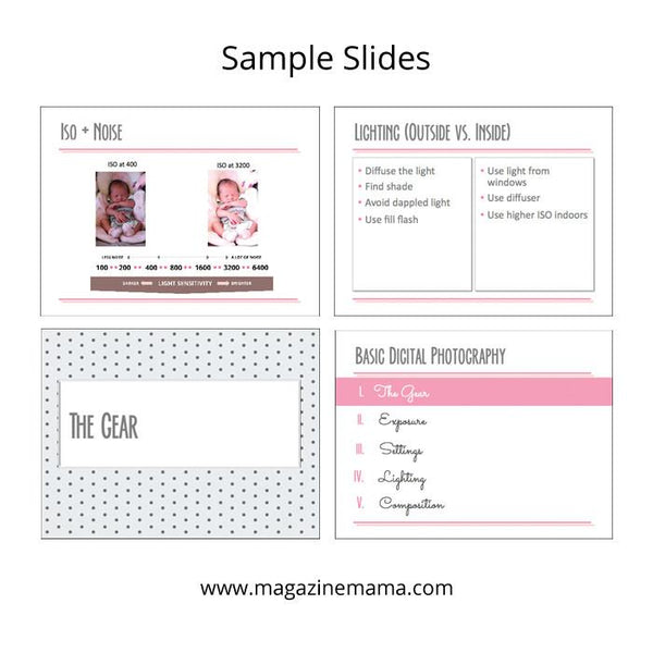 Basic Digital Photography Curriculum Bundle for Moms - Magazine Mama